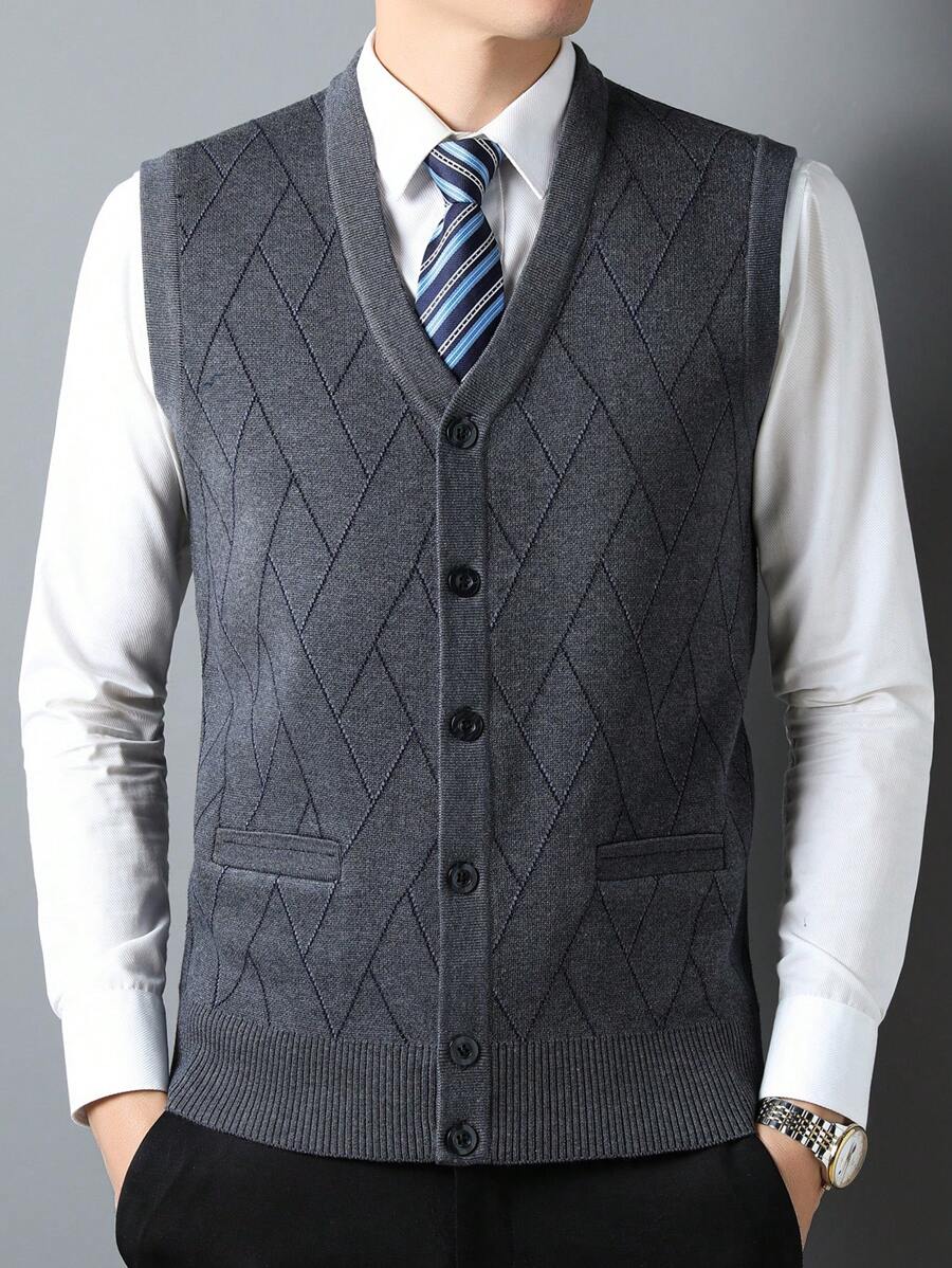 Men's Front Button Vest | SHEIN USA