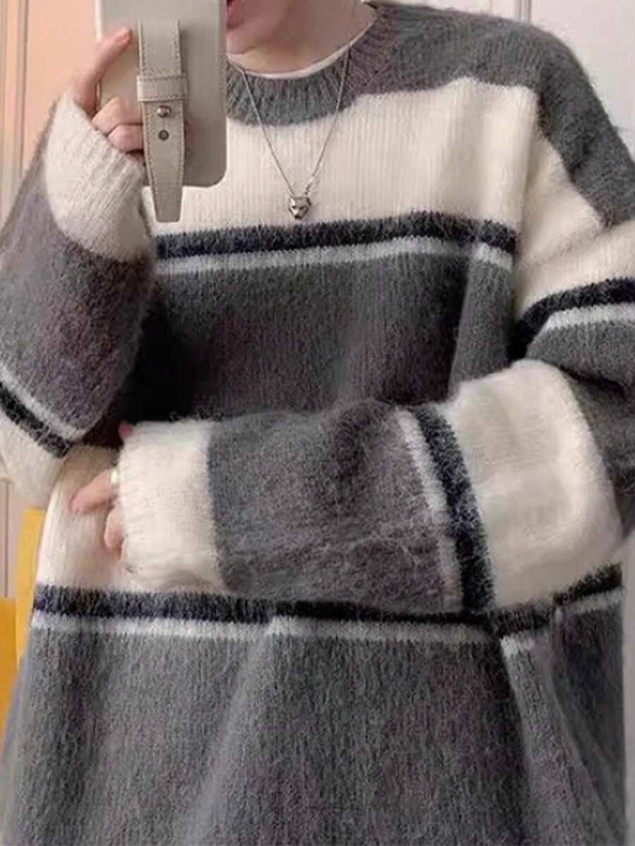 Manfinity Hypemode Men's Color Block Sweater | SHEIN USA