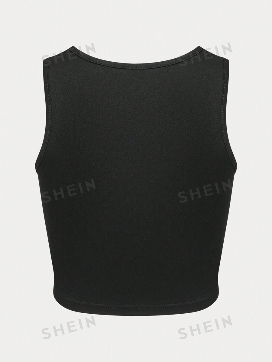 SHEIN Essnce Women's Solid Color Tank Top For Summer | SHEIN UK