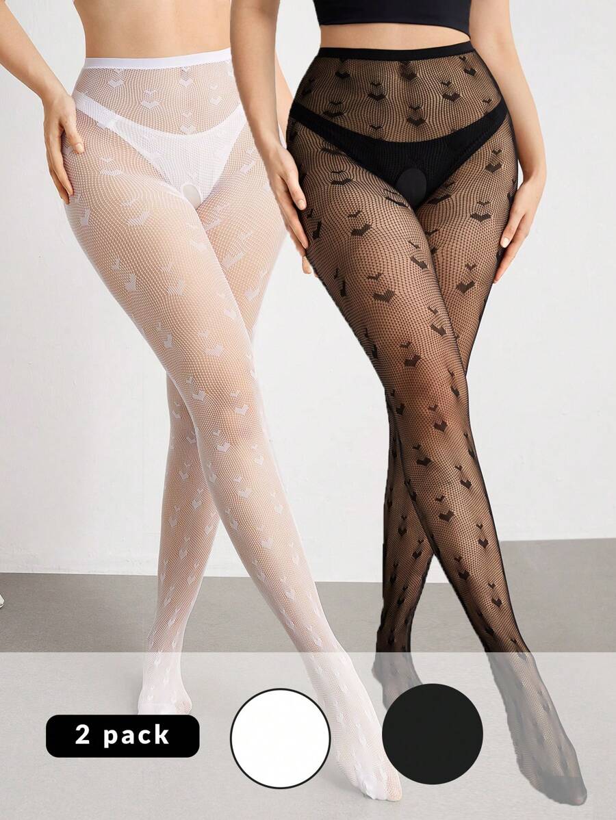 Plus Size Mesh Sheer Stockings | SHEIN USA Plus Size Mesh Sheer Stockings | SHEIN USA