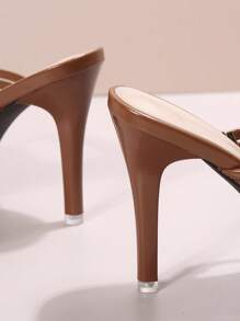 2024 New Delicate Women Mules Shoes, Pointed Toe High Heel Open Back ...