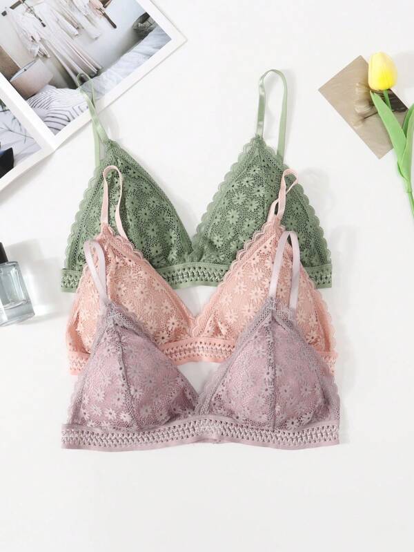 Roupa Íntima De Renda Para Meninas Adolescentes | SHEIN Brasil