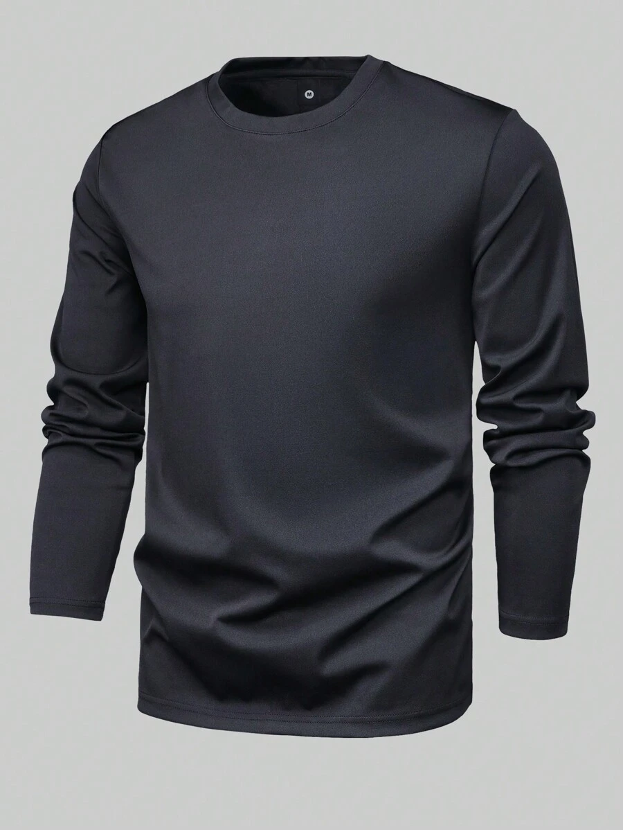 Men Solid Round Neck Tee | SHEIN USA