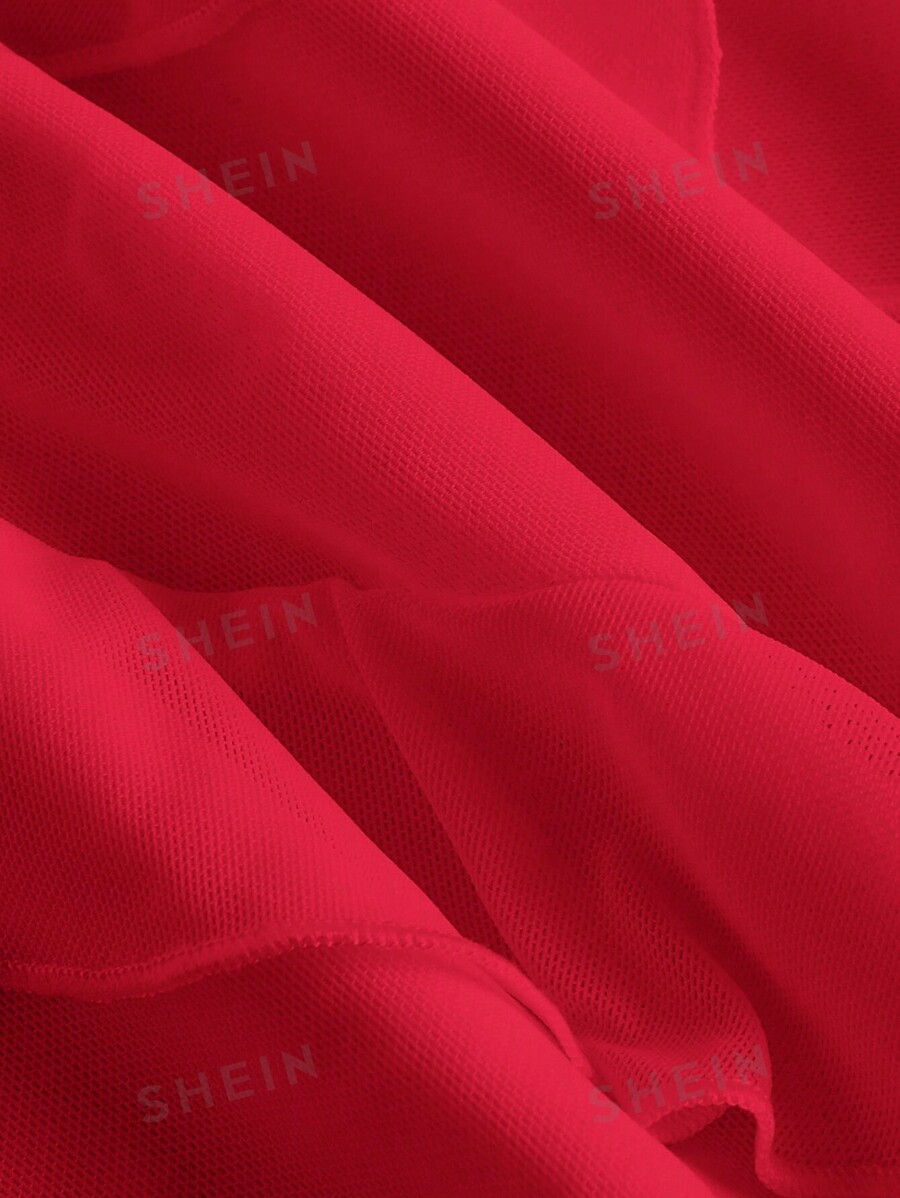 SHEIN x Luisa Sonza SHEIN MOD Asymmetrical Hem Cami Red Multi-Layered ...