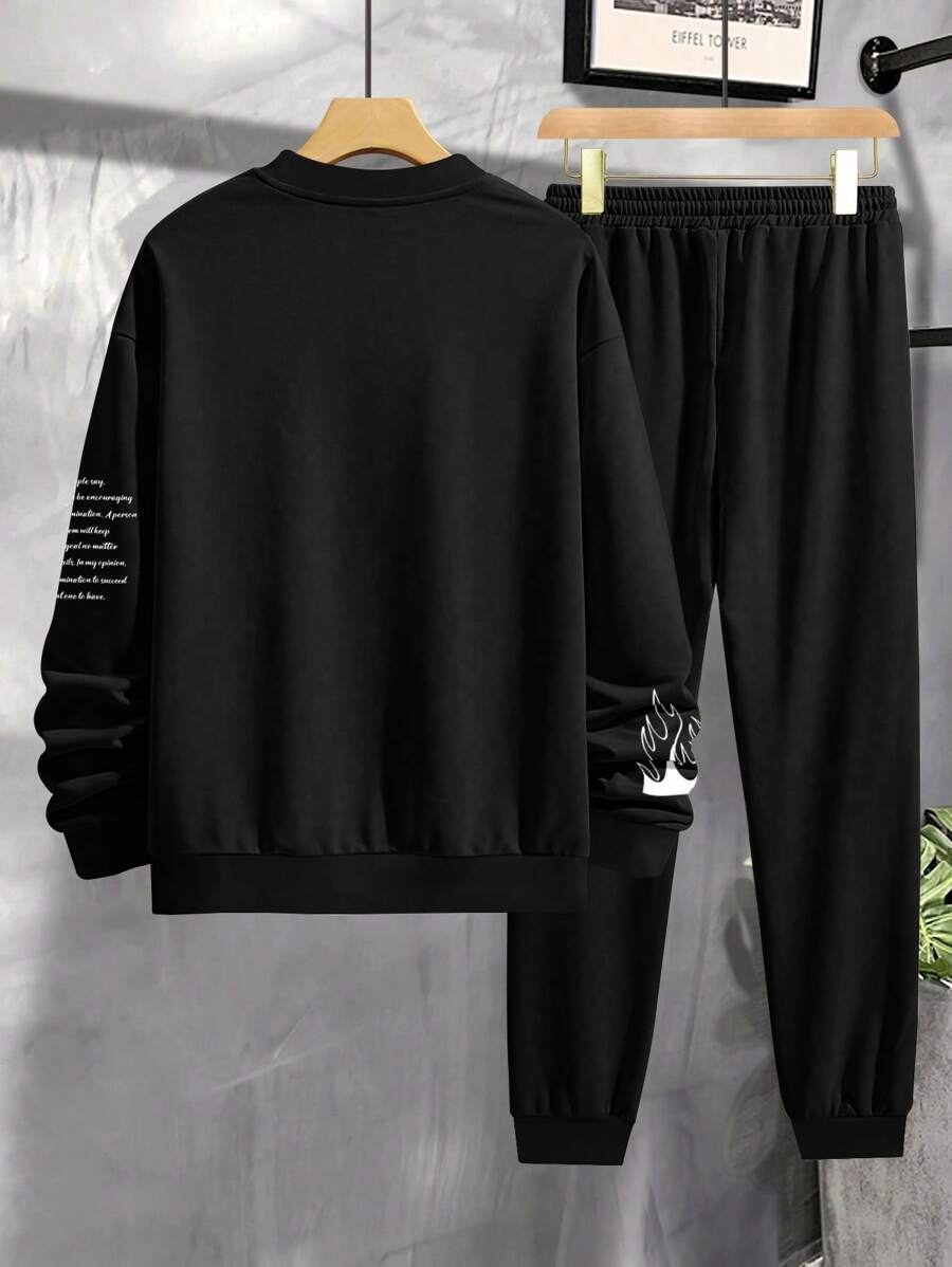 Manfinity EMRG Men's Fun Emoji Printed Sweatsuit Set Including ...