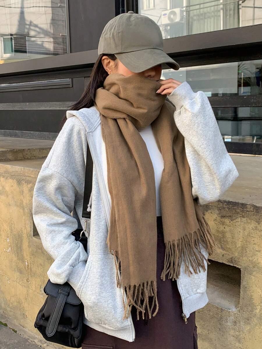 DAZY Solid Color All-match Scarf | SHEIN USA