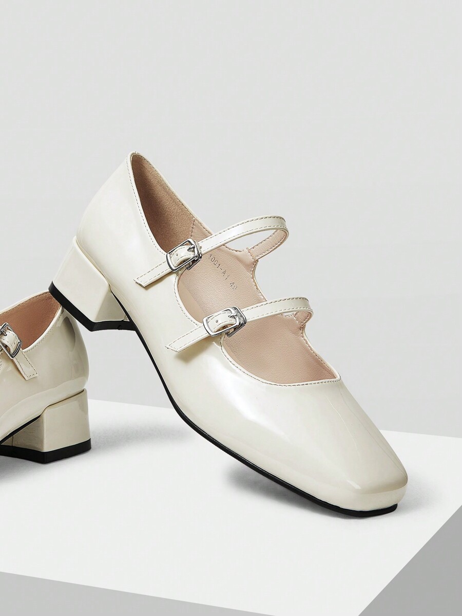 MOTF PREMIUM SIMPLE AND VERSATILE SQUARE TOE SQUARE HEEL WOMEN'S HIGH ...