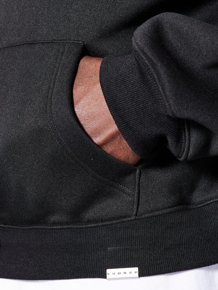 SUMWON フロントにフロック柄プリントのパーカー | SHEIN JAPAN