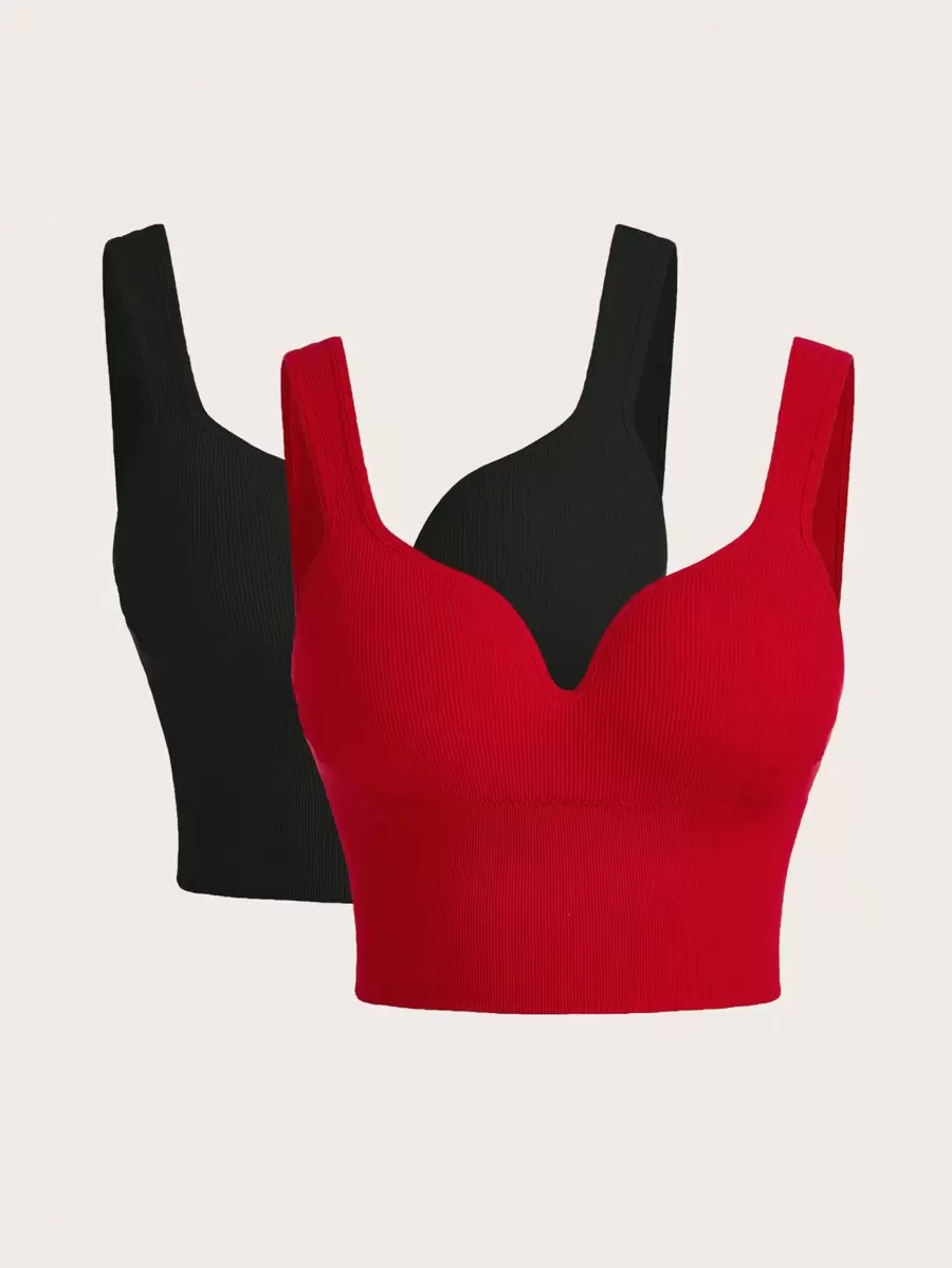 SHEIN Velisys Solid Color Sports Bra | SHEIN USA