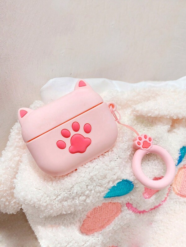 ROMWE Kawaii Cute Cat Claw Shaped Silicone Earphone Case Compatible ...
