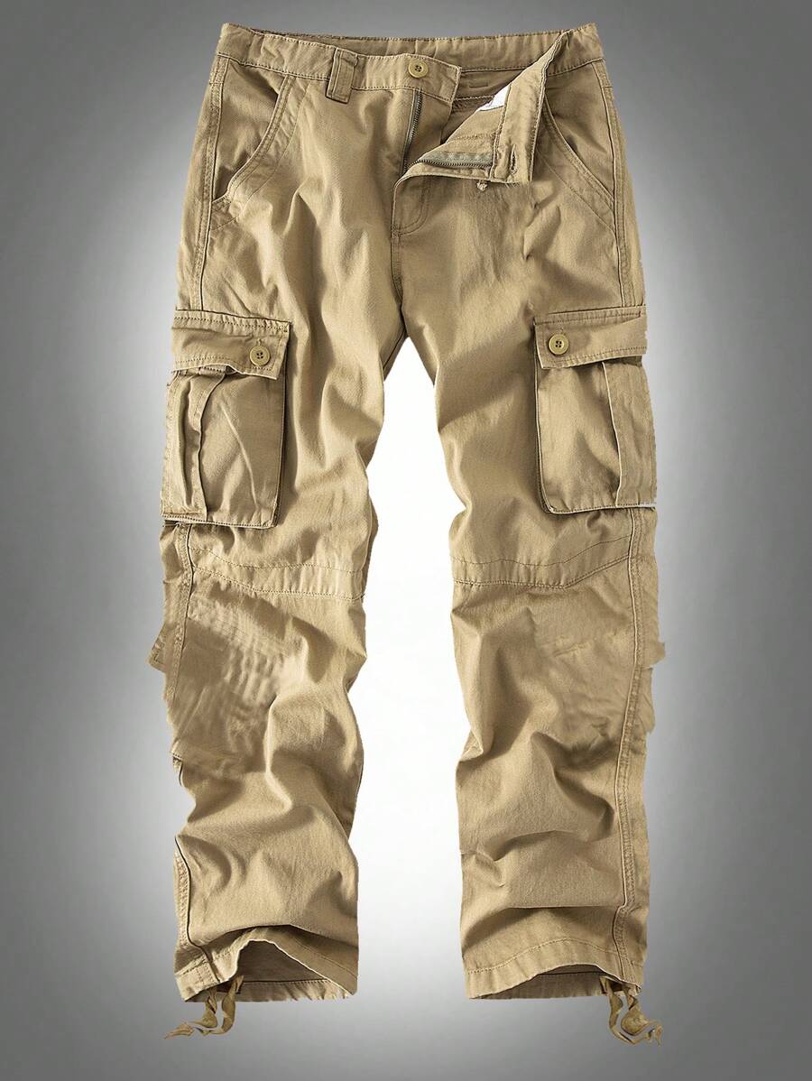 Manfinity EMRG Men's Solid Color Slant Pocket Cargo Pants | SHEIN USA