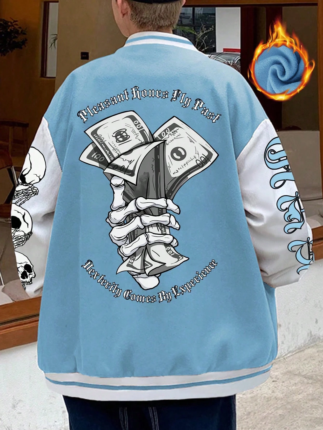 Manfinity EMRG Men's Color-Block Striped Rib Trim Warm Jacket With ...