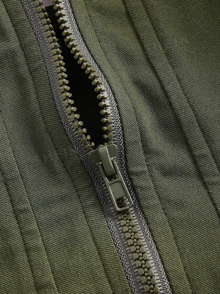 SHEIN EZwear Plus Size Asymmetrical Zipper Hem Fashionable Bustier Top ...