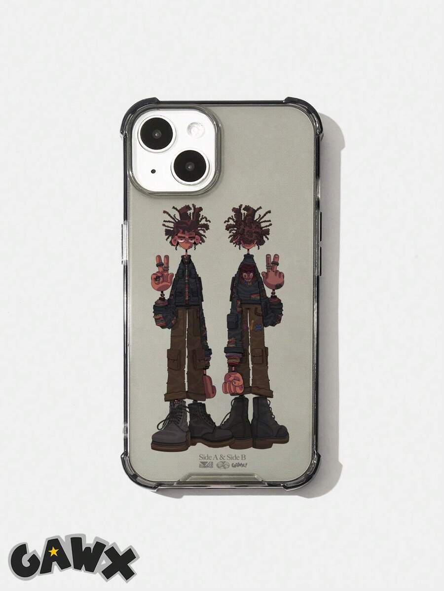 GAWX Artist 1pc Letter Figure Pattern TPU Phone Case Compatible With ...