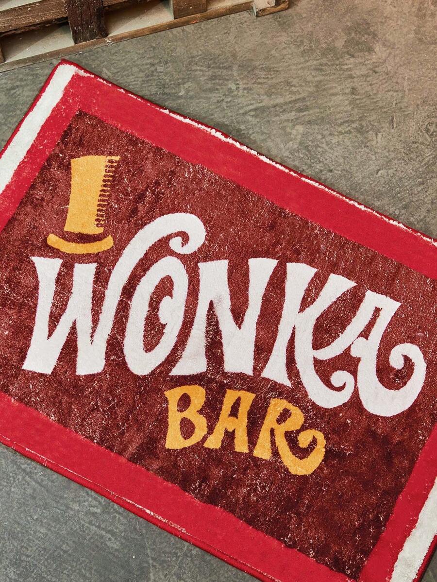 Willy Wonka and the Chocolate Factory X ROMWE 1pc Soft Plush Carpet ...