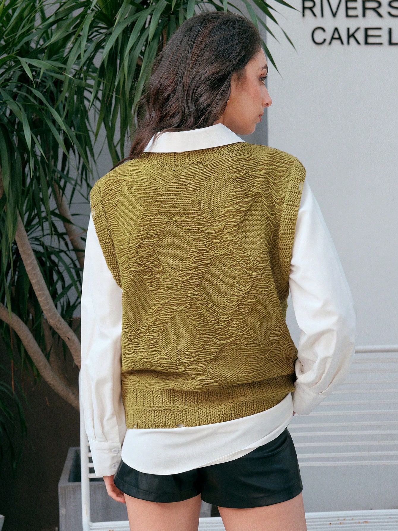 Anewsta Solid Color Sweater Vest | SHEIN EUR