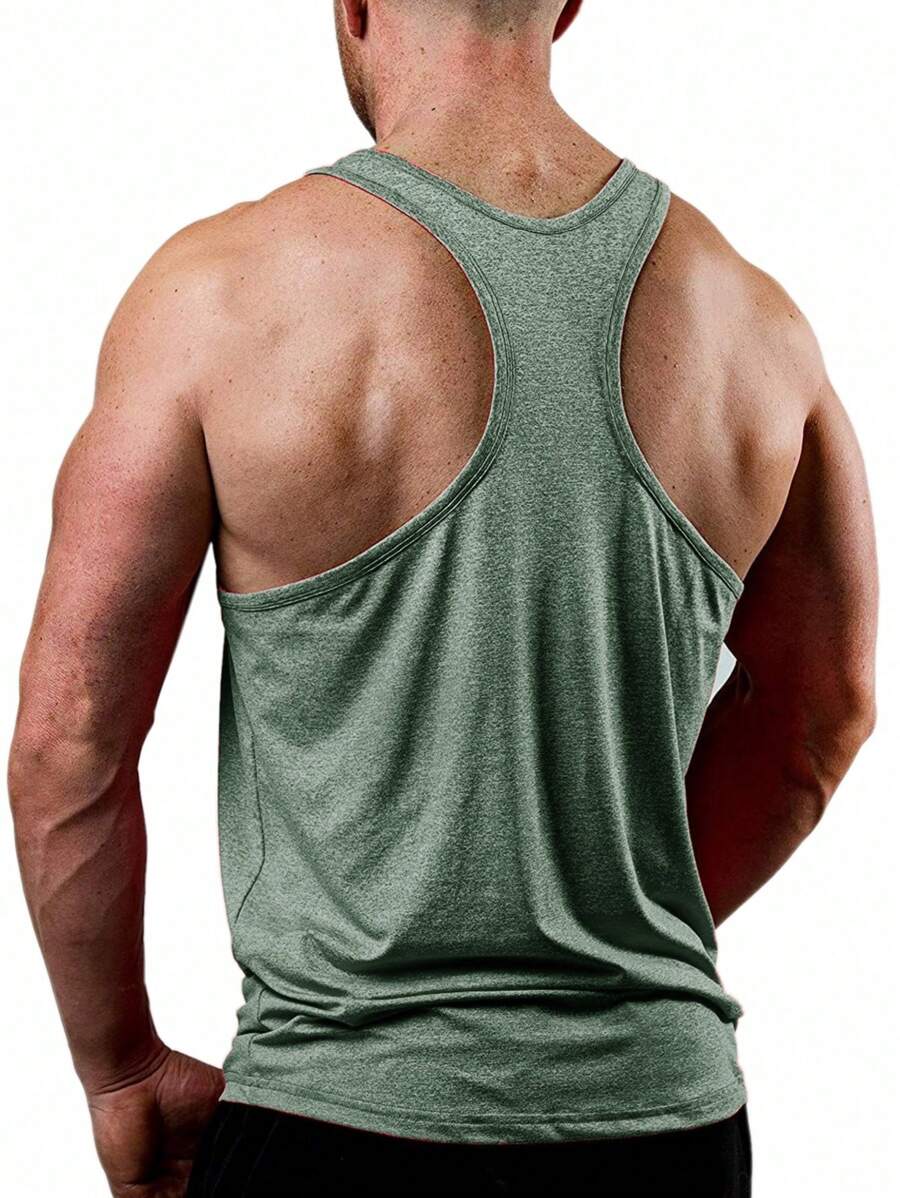 Manfinity Sport PWRUP Men Racerback Sports Tank Top Workout Tops Tank ...