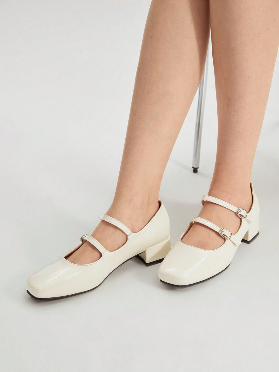 MOTF PREMIUM SIMPLE AND VERSATILE SQUARE TOE SQUARE HEEL WOMEN'S HIGH ...