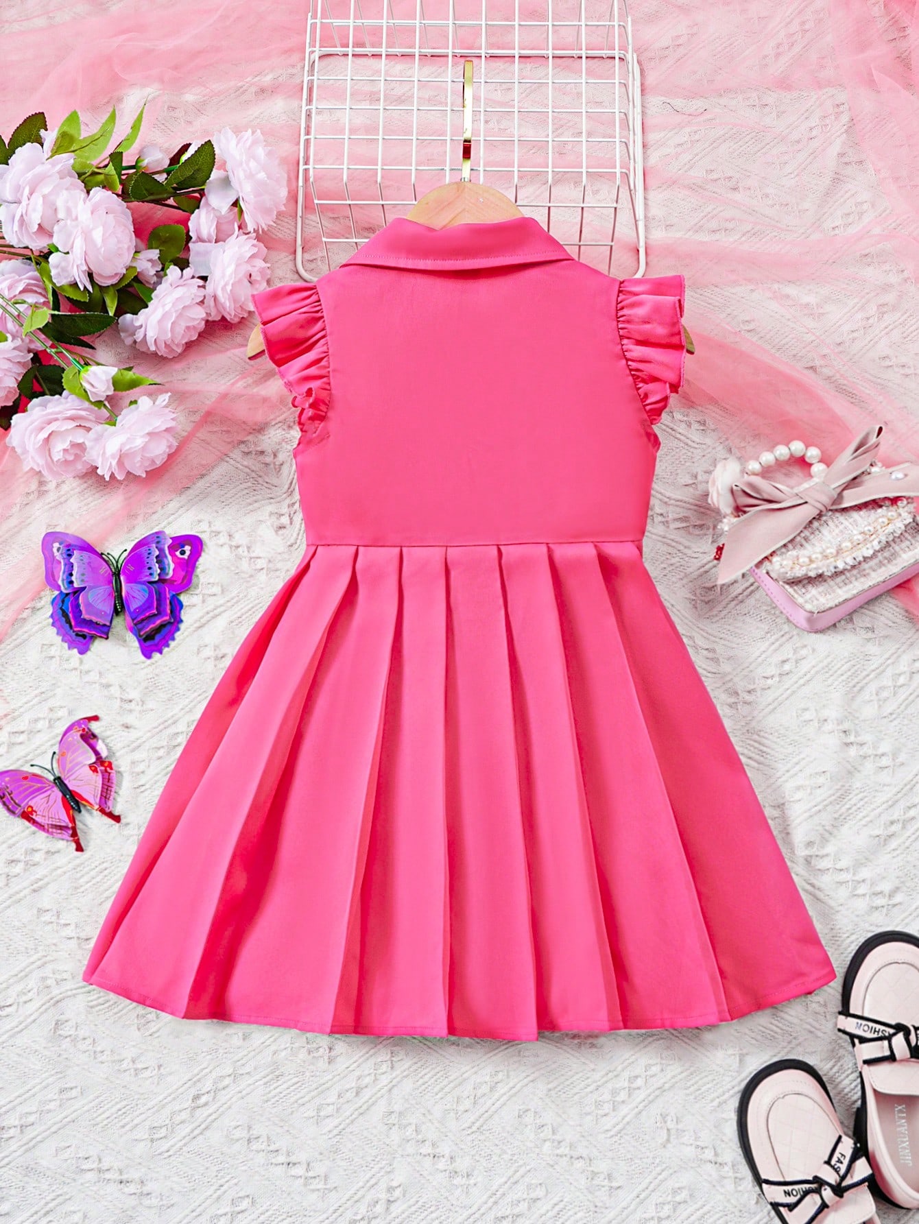 SHEIN Robe Élégante Pour Petites Filles De Style Occidental Avec Double ...