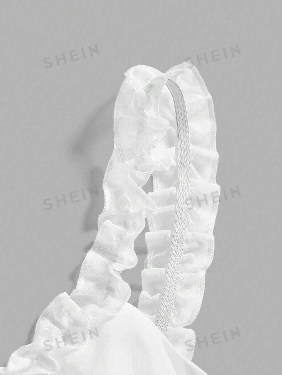 SHEIN MOD Women's Ruffled Sleeveless Dress | SHEIN UK