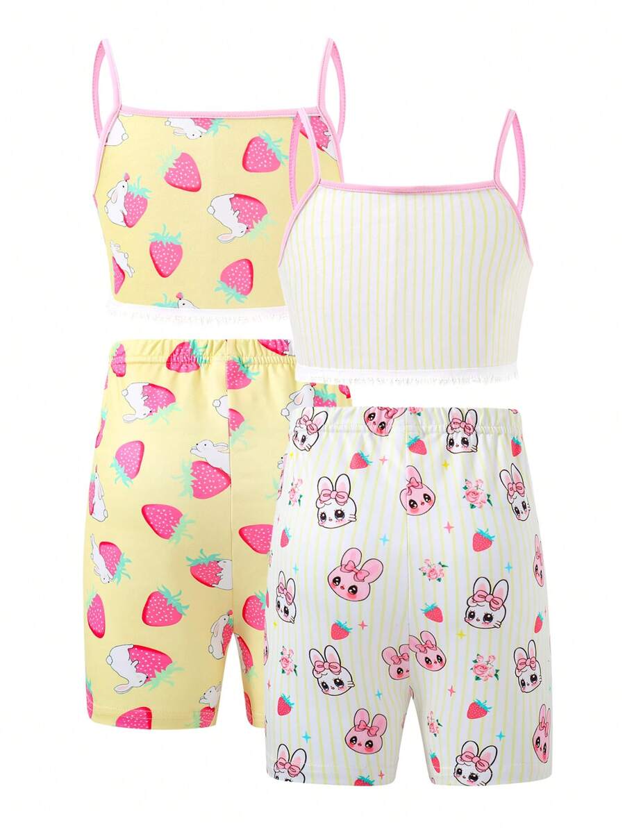 Conjunto De Ropa Interior Para Niñas Tween Con Patrón De Conejo | Moda ...