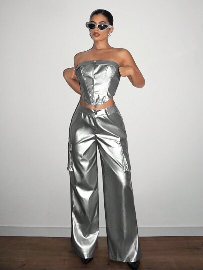 Search metallic top | SHEIN USA