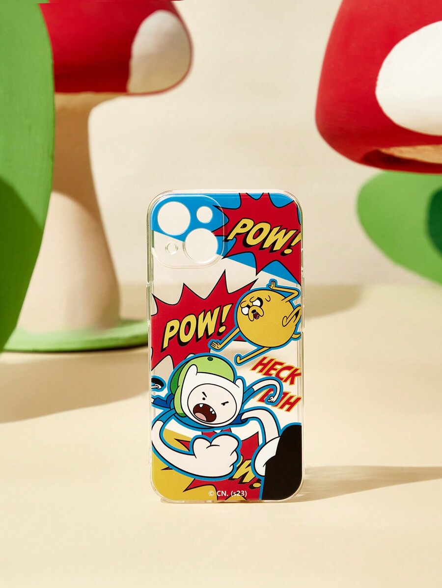 ADVENTURE TIME X SHEIN เคสโทรศัพท์ใสพิมพ์ลายการ์ตูน, ของขวัญ | SHEIN TH