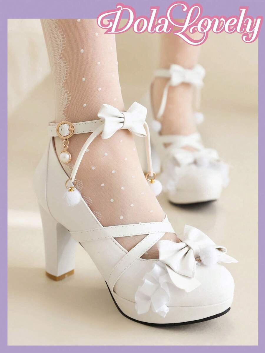 Dola Lovely Sexy & Fashionable Lolita Style Chunky High Heel Single ...