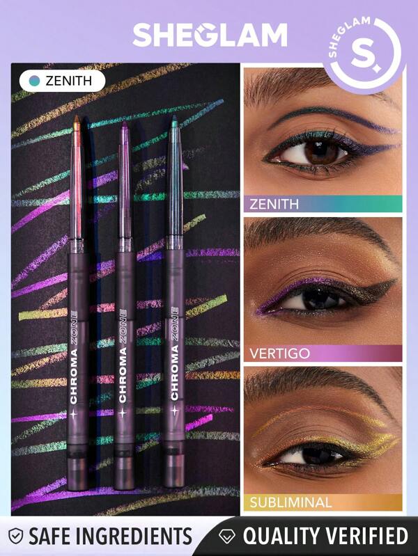 SHEGLAM Chroma Zone Multichrome Gel Liner-Zenith Waterproof Shimmer ...