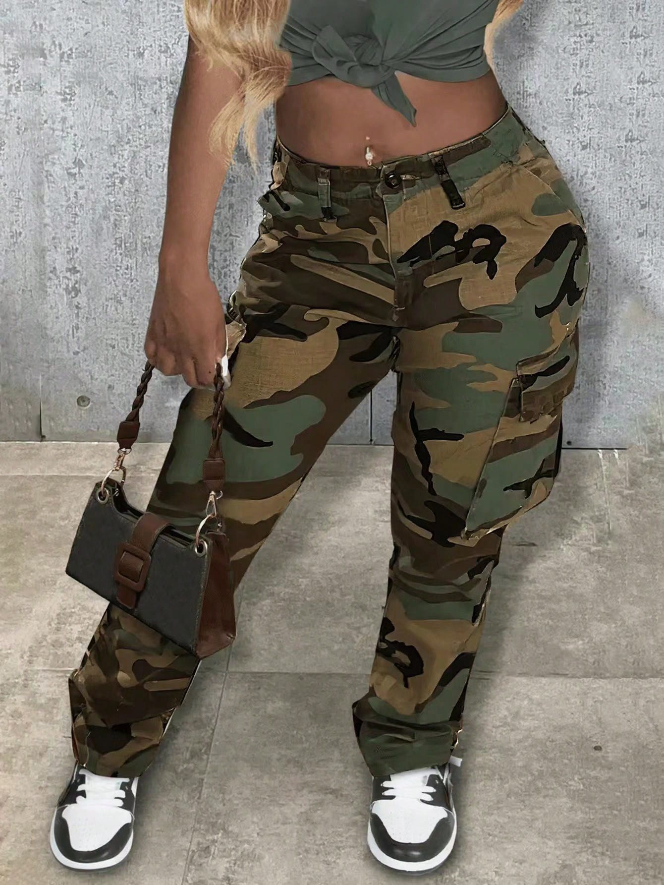 Women's Camouflage Cargo Pants | SHEIN UK