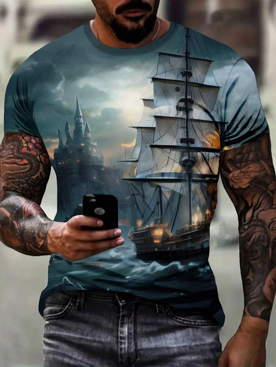 Manfinity LEGND Men'S 3d Printed T-Shirt | SHEIN USA