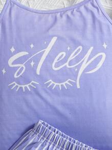 SHEIN Tween Girls' Daily Casual Spring Summer Knitted Cami & Shorts ...