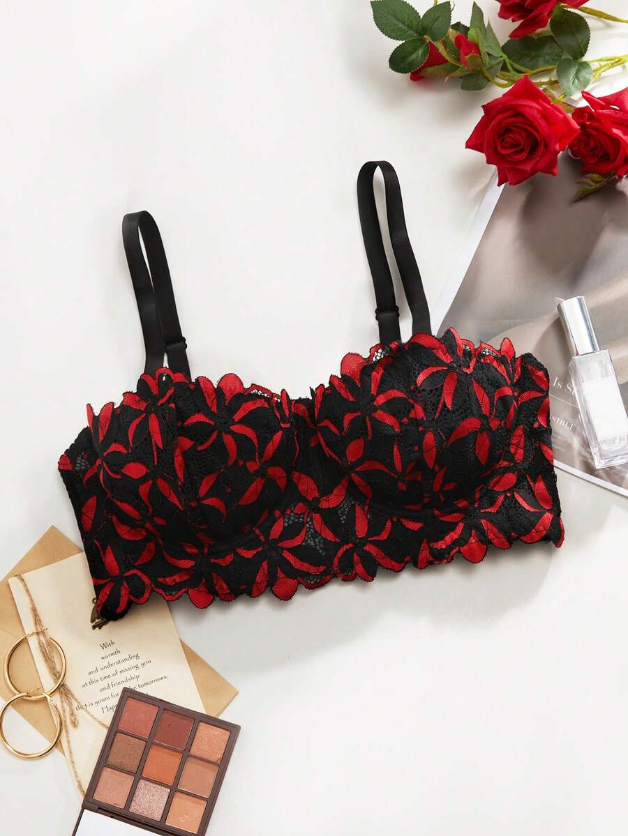 Plus Size Floral Lace Bra | SHEIN USA