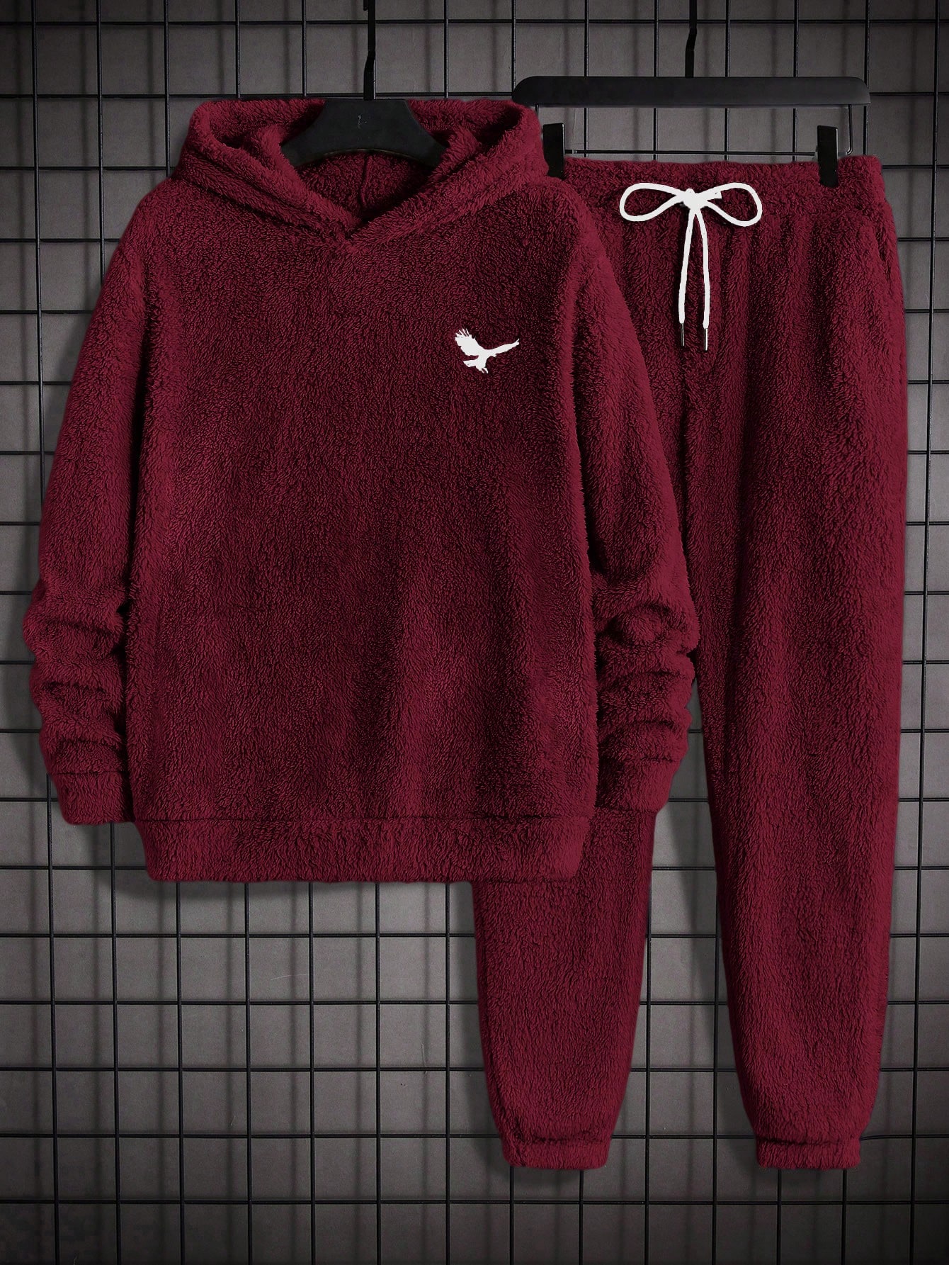 Manfinity Hypemode Men's Plush Sweatshirt And Pants Set | SHEIN UK