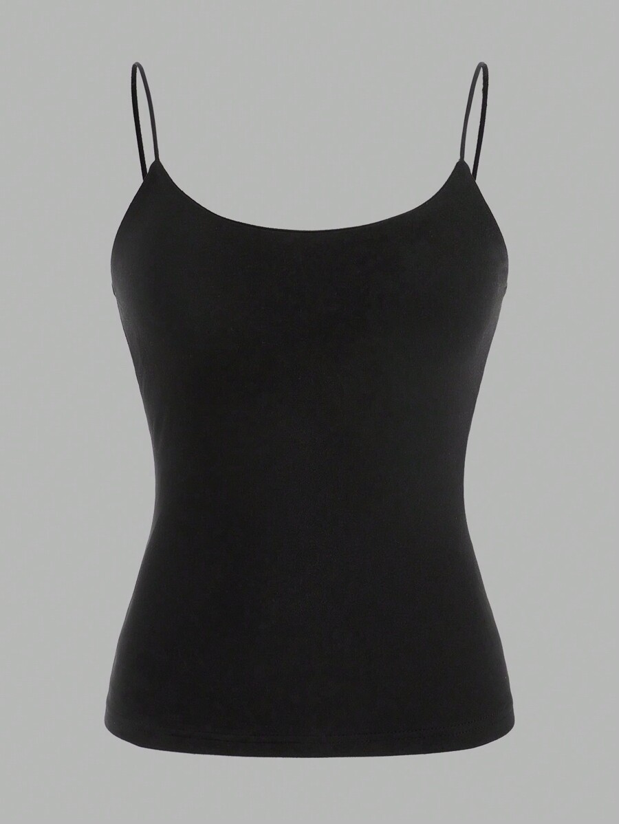 Shein Ezwear 3pcs Womens Slim Fit Camisole Tank Top Set In Black