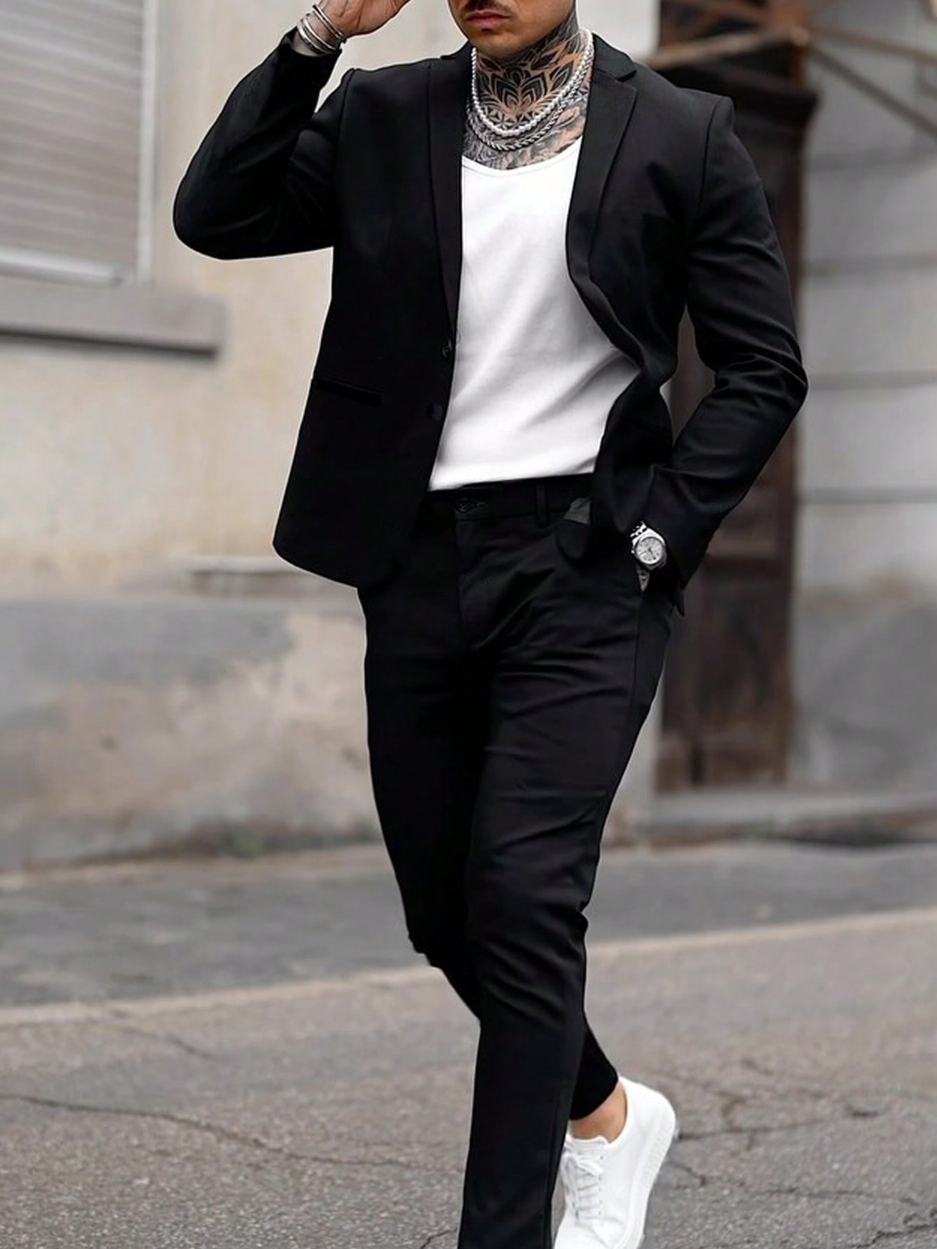 Manfinity Men's Single Breasted Suit Jacket | SHEIN USA