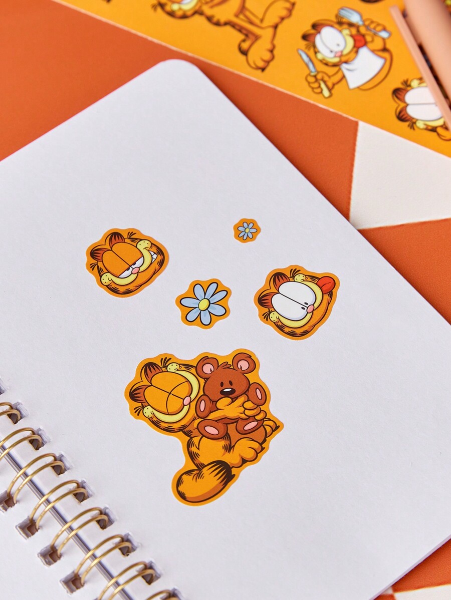 GARFIELD X SHEIN 2pcs/set Garfield Graffiti Stickers | SHEIN USA