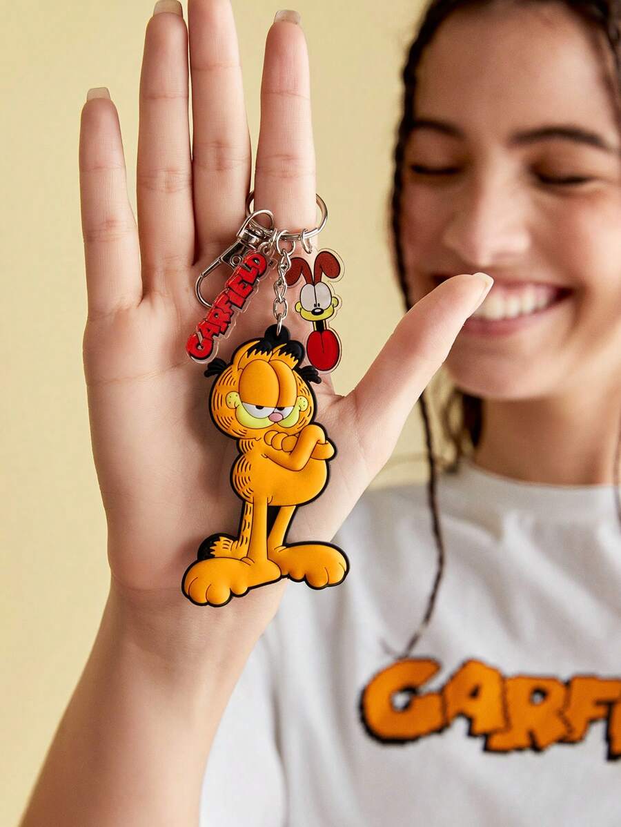 GARFIELD X SHEIN Classic Cute Keychain Bag Charm | SHEIN USA