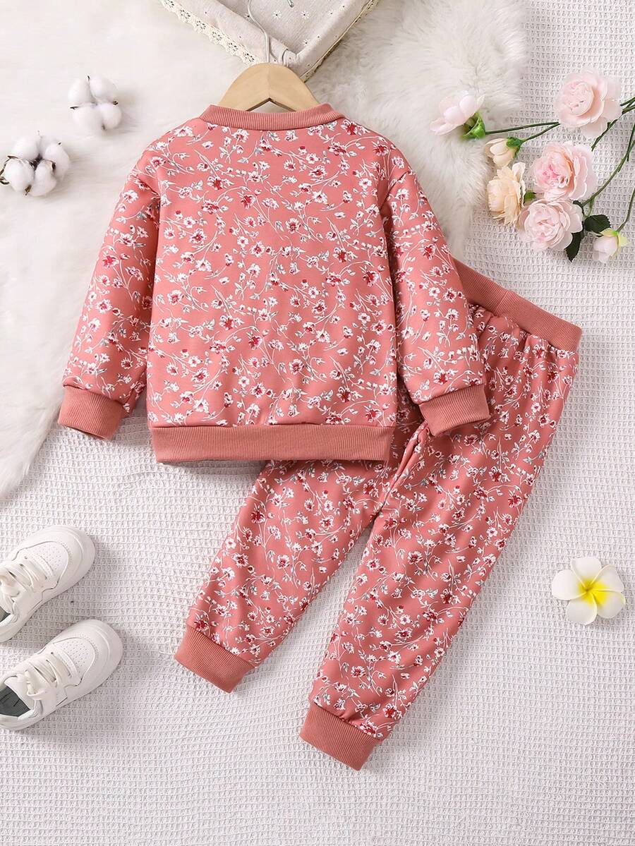 SHEIN Conjunto De 2 Peças Para Meninas Em Idade Pré-escolar Conjunto ...