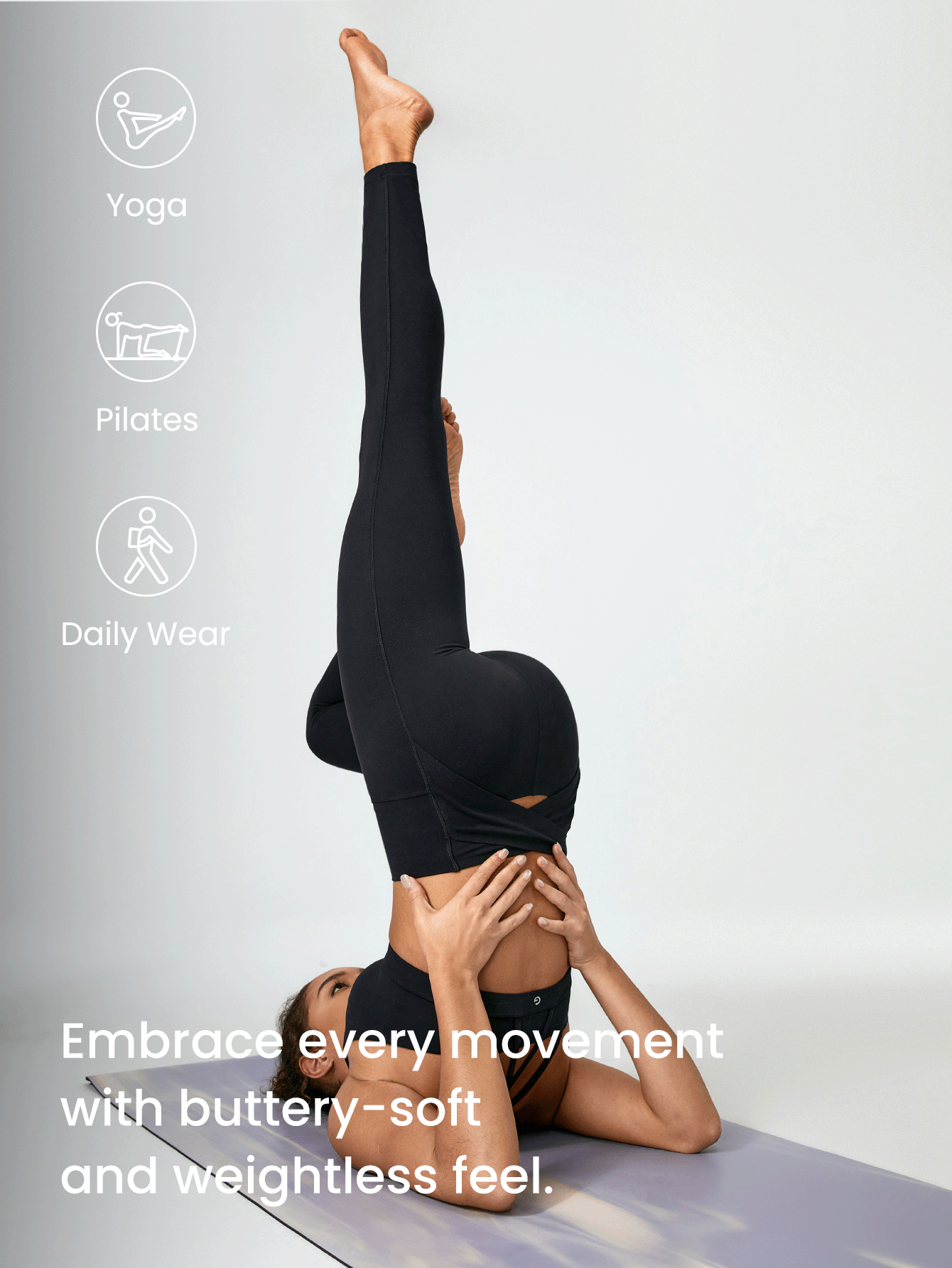 GLOWMODE Cross Waist Sports Leggings | SHEIN UK