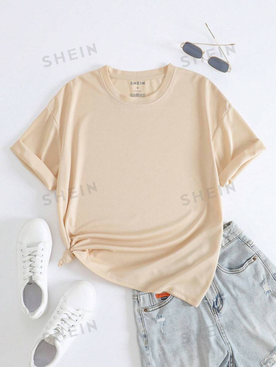 SHEIN Essnce Slogan Printed T-shirt | SHEIN UK
