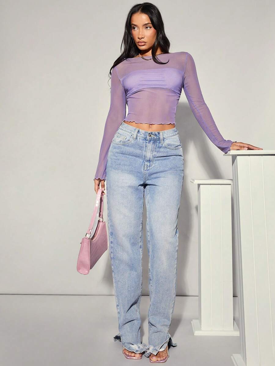 SHEIN BAE Women Tops Spring Tops Going Out Tops Shirts Spring Clothes ...