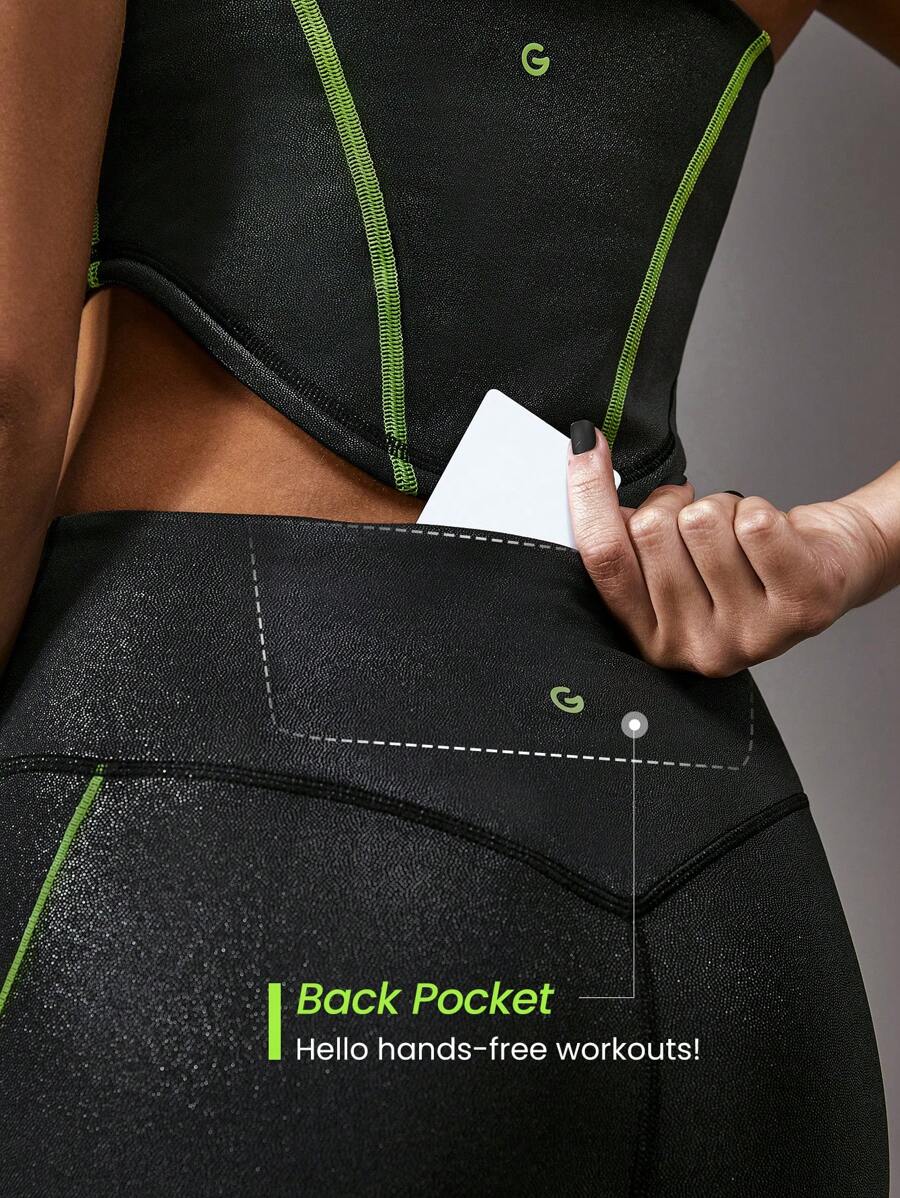 GLOWMODE 24" FeatherFit™-Shine Too Good Foiled Leather Back Pocket ...