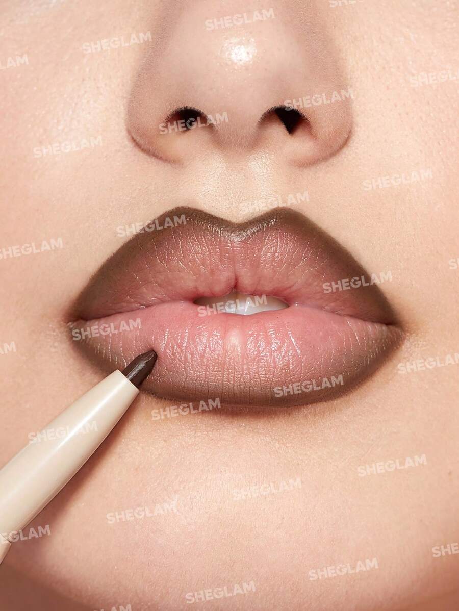 SHEGLAM Glam 101 Lipstick & Liner Duo-Deep Caramel 2-In-1 Matte Dual ...