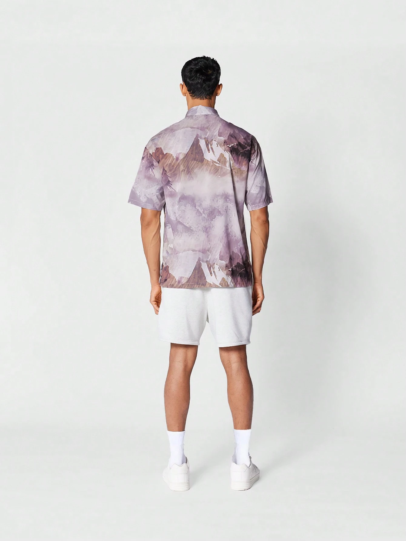 SUMWON Button Through Shirt With All Over Print | SHEIN USA