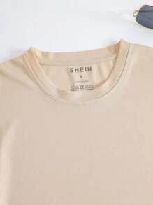 SHEIN Essnce Slogan Printed T-shirt | SHEIN UK