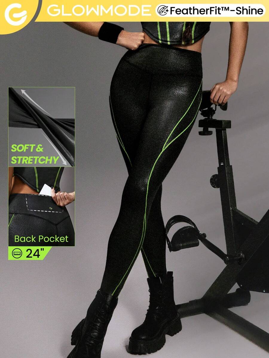 GLOWMODE 24" FeatherFit™-Shine Too Good Foiled Leather Back Pocket ...