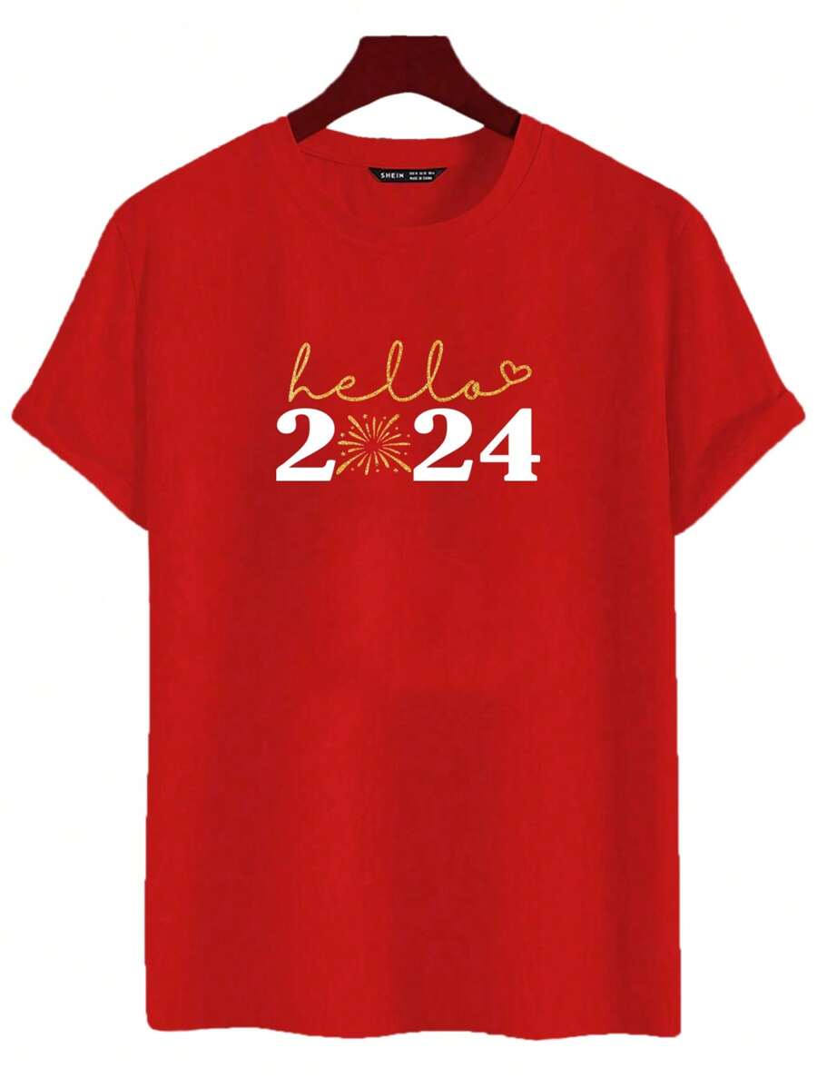 Mens 2024 Print Short Sleeve T Shirt Shein Usa