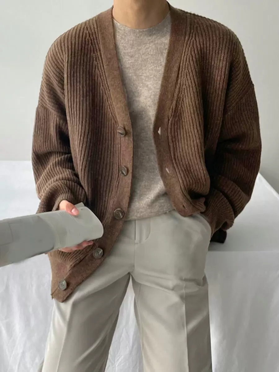 DAZY Men Drop Shoulder Cardigan,Fall Clothes Jacket | SHEIN USA