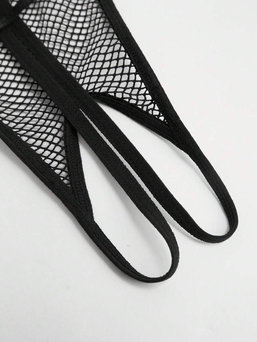 Pearl Decor Fishnet Thong Sexy Lingerie | SHEIN USA